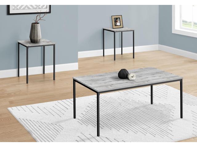 Click here for Table Set  3pcs Set  Coffee  End  Black Metal  Gre... prices