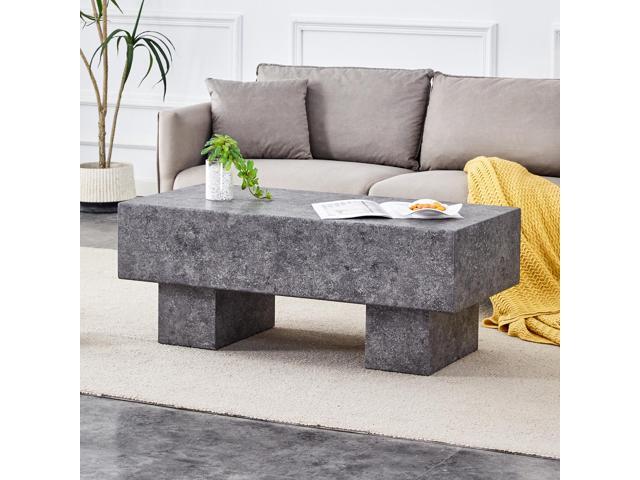Click here for Modern Simple Gray Texture MDF Coffee Table - 43.3... prices