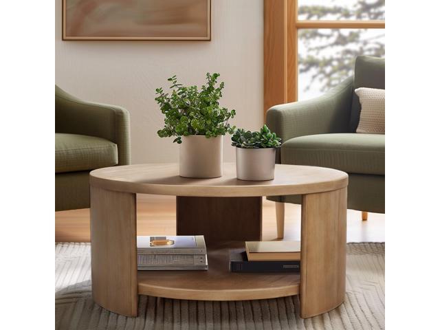 Click here for Round Coffee Table with Shelf prices