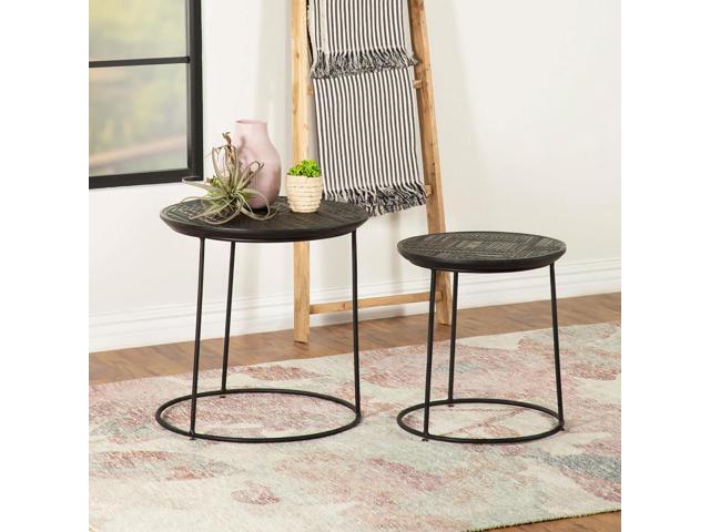 Click here for Matte Black 2-Piece Nesting Table prices