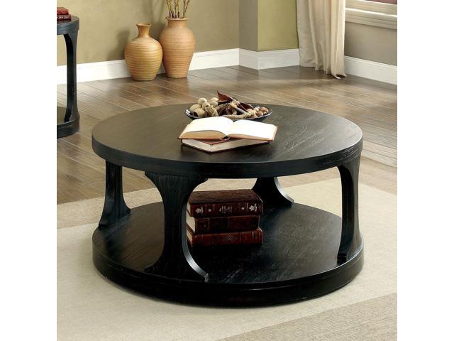 Click here for Transitional Style Antique Black Finish Bold Round... prices
