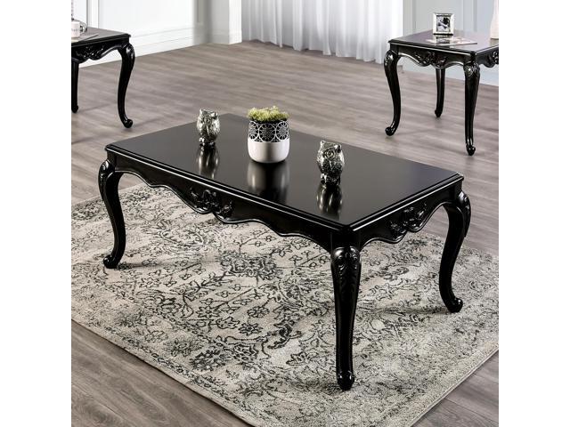 Click here for Traditional Style Rectangle Coffee Table Curved Sh... prices