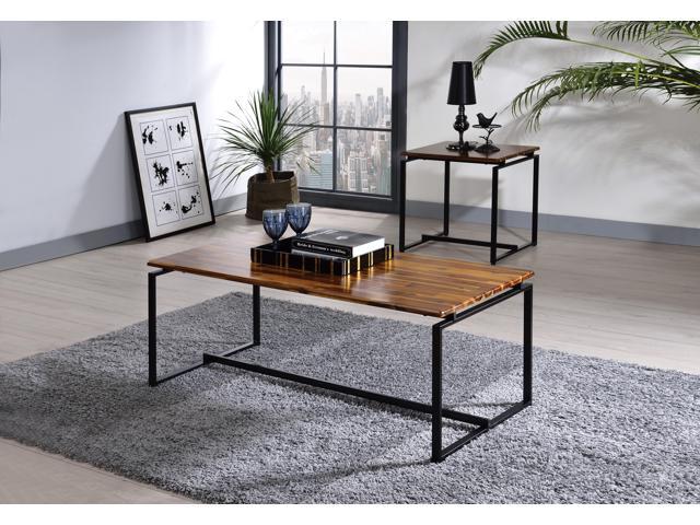 Click here for Jurgen 3PCs Oak & Black Finish Pack Coffee & End S... prices