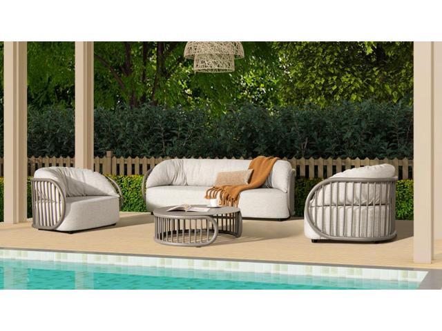 Click here for Harper 34.5 Indoor/Outdoor Modern Round Coffee Tab... prices