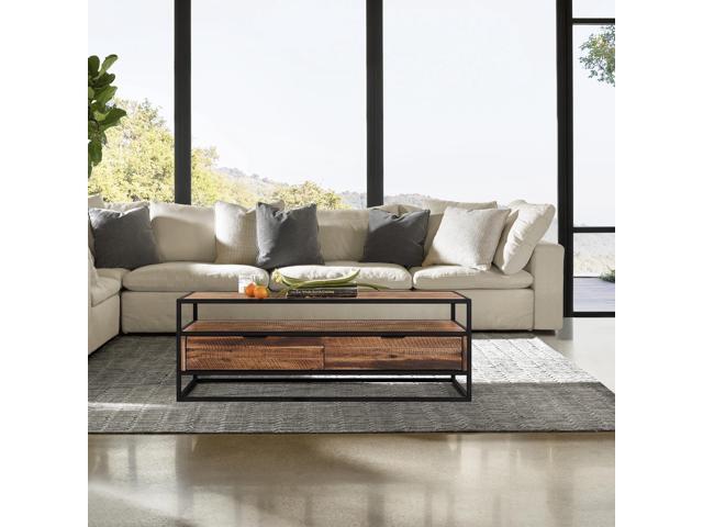 Click here for Ludgate Rectangle Coffee Table with Shelf in Acaci... prices