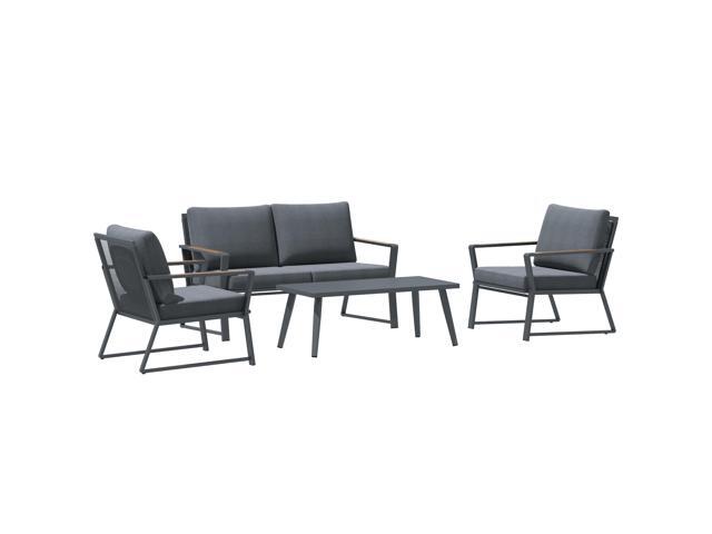 Click here for 4 Piece Patio Furniture Set  Aluminum Conversation... prices