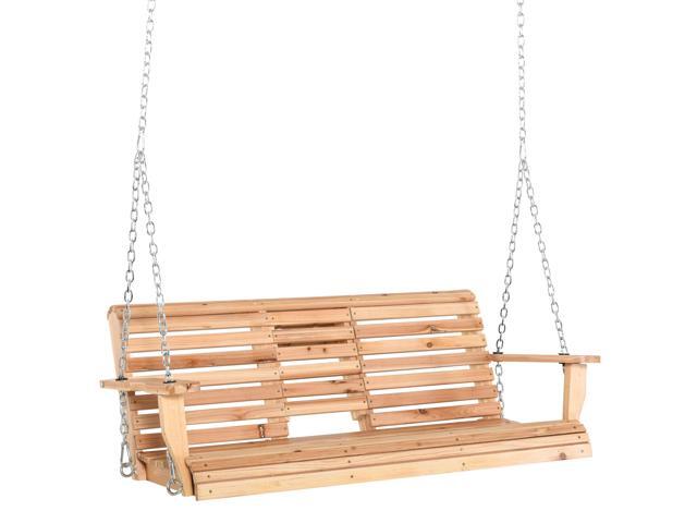 Click here for Outsunny 3-Seater Wooden Porch Swing  Patio Swing... prices