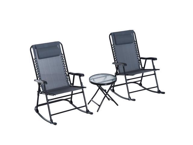 Click here for Outsunny 3 Piece Outdoor Rocking Bistro Set  Patio... prices