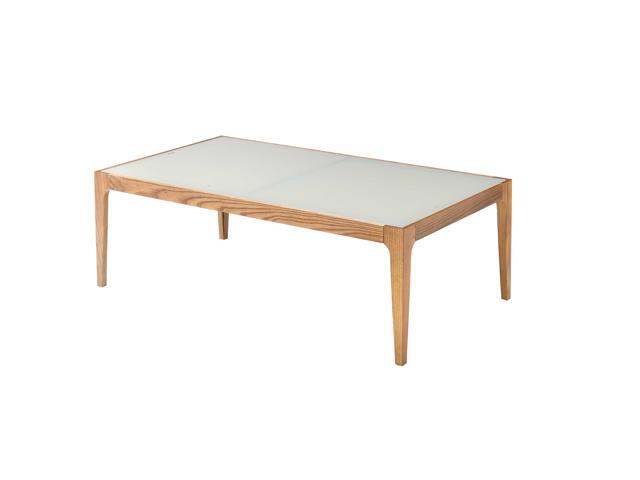 Click here for Gwynn Frosted Glass Top Natural Finish Coffee Tabl... prices