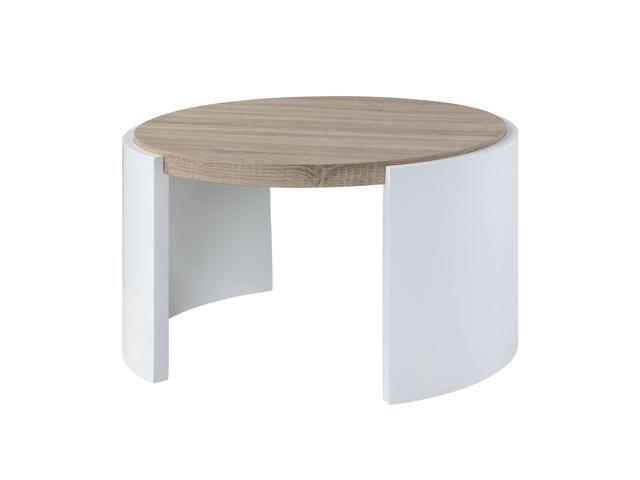 Click here for Zoma Oak & White High Gloss Finish Coffee Table prices