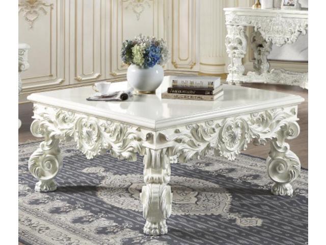 Click here for Adara Antique White Finish Coffee Table prices