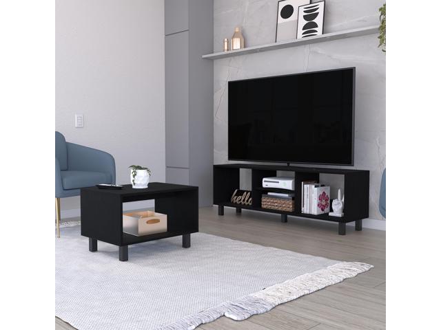 Click here for Hoven 2 Piece Living Room Set with TV Rack and Cof... prices