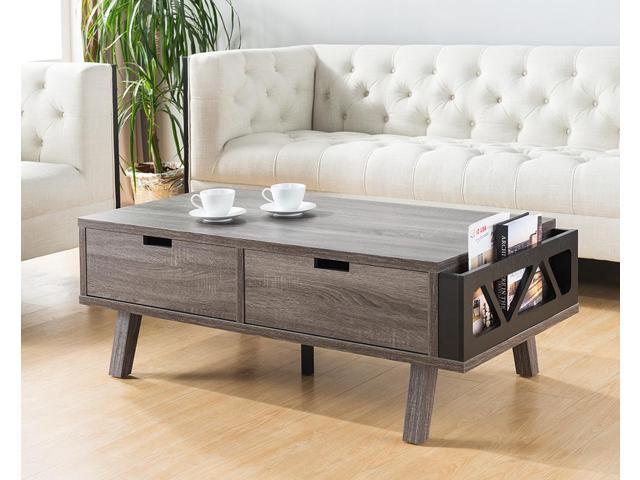 Click here for Antique Wooden Livingroom Coffee Table with Two St... prices