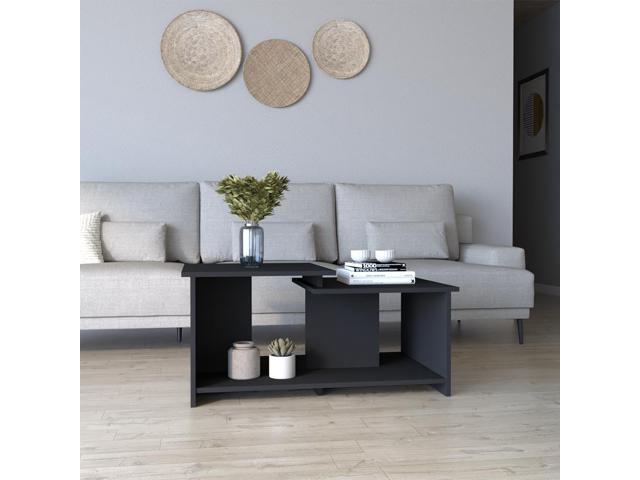 Click here for Coffee Table Rochester  Lower Open Shelf  Carbon E... prices