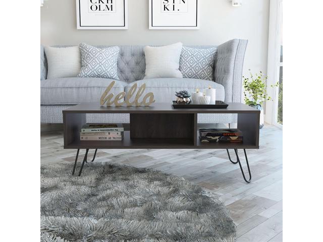 Click here for Newport Rectangle 2-Shelf Coffee Table Carbon Espr... prices