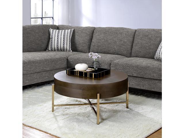 Click here for Light Brown and Champagne 1-Drawer Coffee Table prices