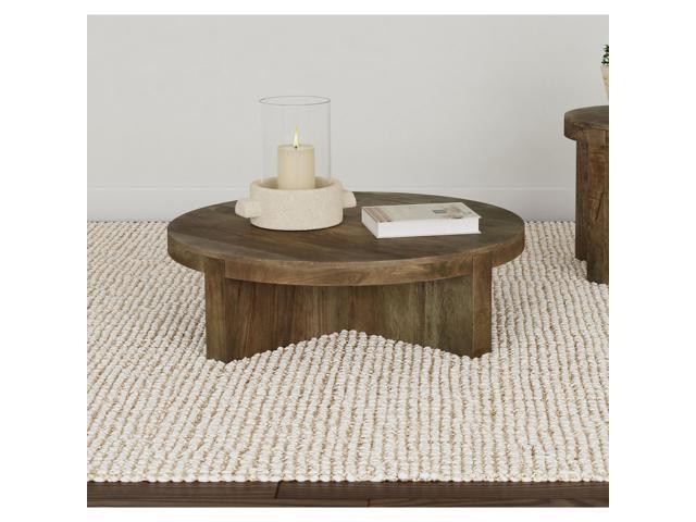 Click here for Alexander Brown Round Solid Mango Wood Coffee Tabl... prices