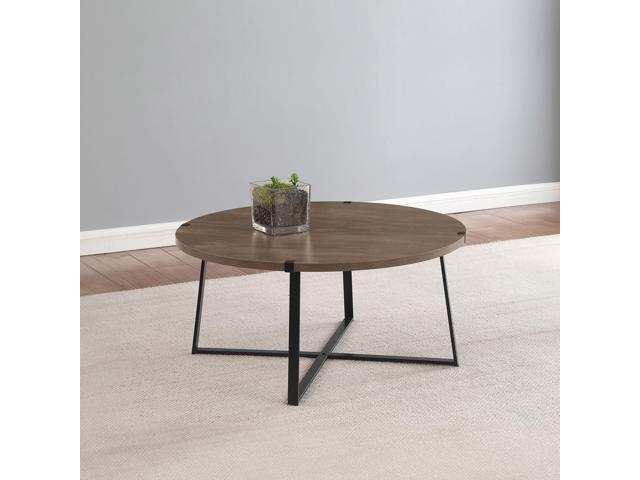 Click here for Heyer Grey Round Engineered Wood Coffee Table prices