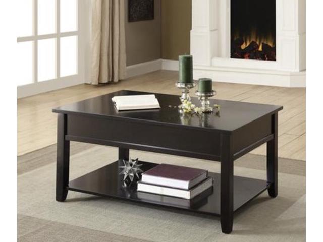 Click here for Malachi Black Finish Coffee Table W/Lift Top prices