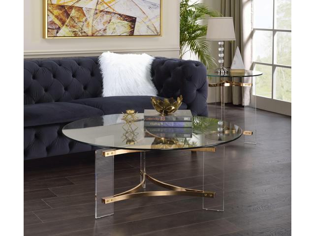 Click here for Sosi Gold Finish Coffee Table prices