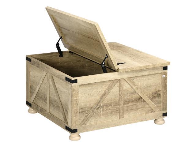 Click here for HOMCOM Farmhouse Coffee Table with Storage  Square... prices