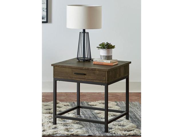 Click here for Brown Oak and Sandy Black Square End Table prices
