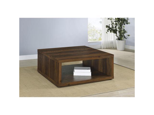 Click here for Flint Dark Pine Square Engineered Wood Coffee Tabl... prices
