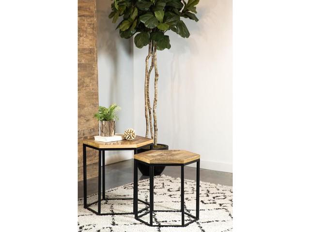 Click here for Natural and Black 2-Piece Nesting Table prices
