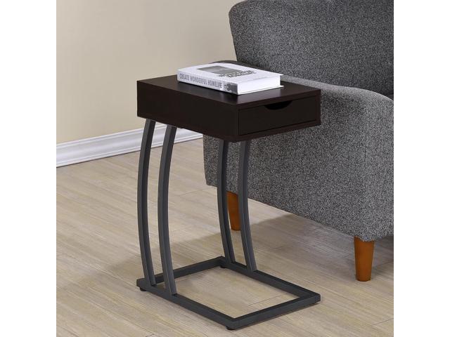 Click here for Cappuccino and Gunmetal Hi-tech Accent Table prices