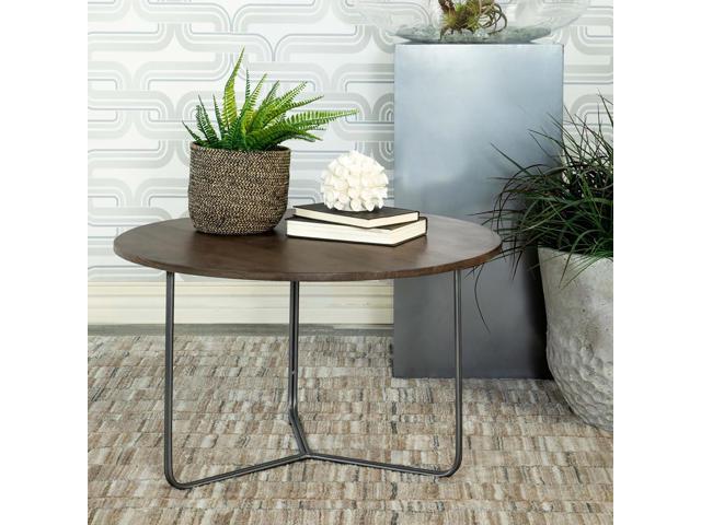 Click here for Natural and Gunmetal Top Accent Table prices