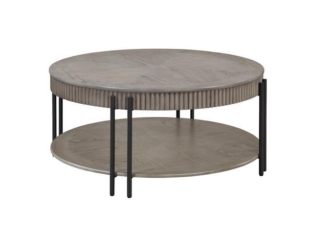 Click here for 1pc Contemporary Round Coffee Table with Storage S... prices