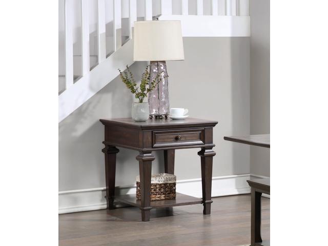 Click here for Traditional Design End Table with Storage Drawer E... prices
