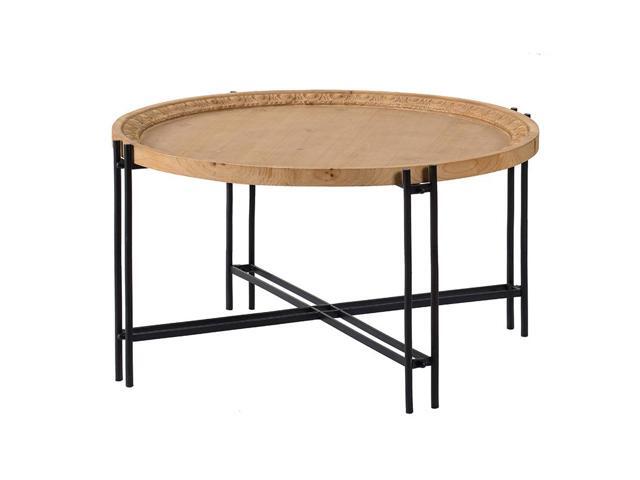 Click here for D32 x 18 Farmhouse Round Wooden Round Coffee Table... prices