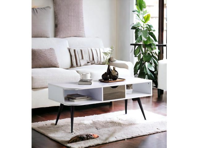 Click here for Halima White & Black Finish Coffee Table prices