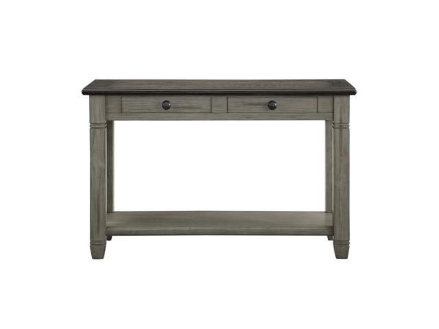 Click here for Coffee and Antique Gray Finish 1pc Sofa Table with... prices