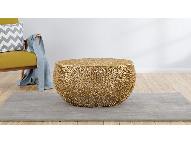 Click here for T3502-32 Round Aluminum Coffee Table in Gold same... prices