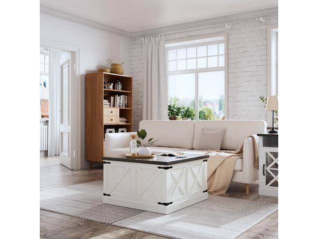 Click here for Farmhouse Coffee Table  Square Wood Center Table w... prices