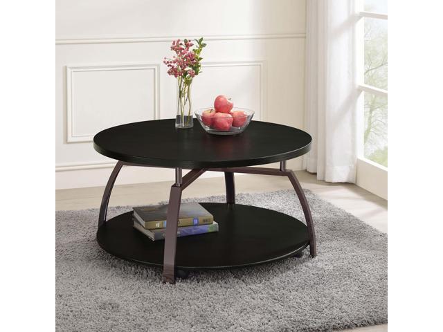 Click here for Dark Grey and Black Nickel Round Coffee Table prices