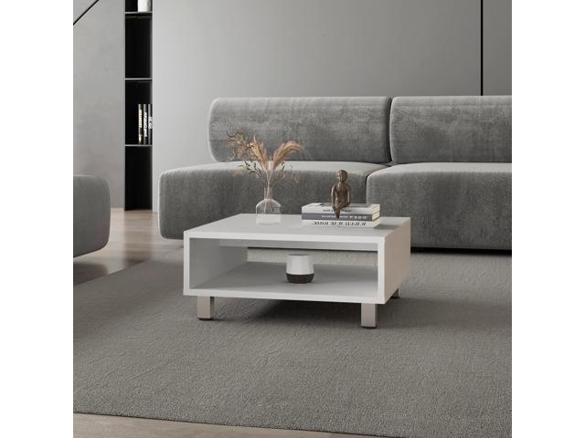 Click here for White Coffee Table with Open Storage prices