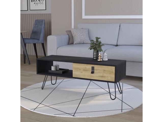 Click here for Kimball Coffee Table with Drawer and Hairpin Legs prices