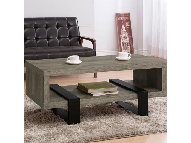 Click here for Grey Driftwood 1-shelf Coffee Table prices