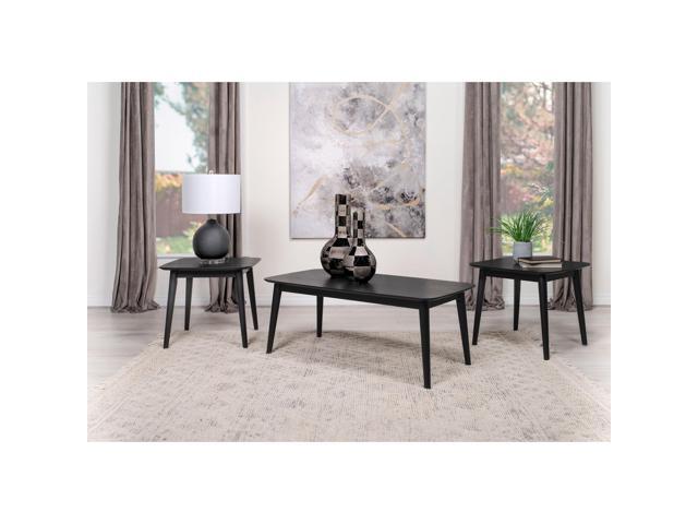 Click here for Bivens Black 3-piece Rectangular Coffee Table Set prices