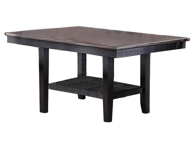 Click here for 1pc Dining Table Dark Coffee Finish Kitchen Breakf... prices