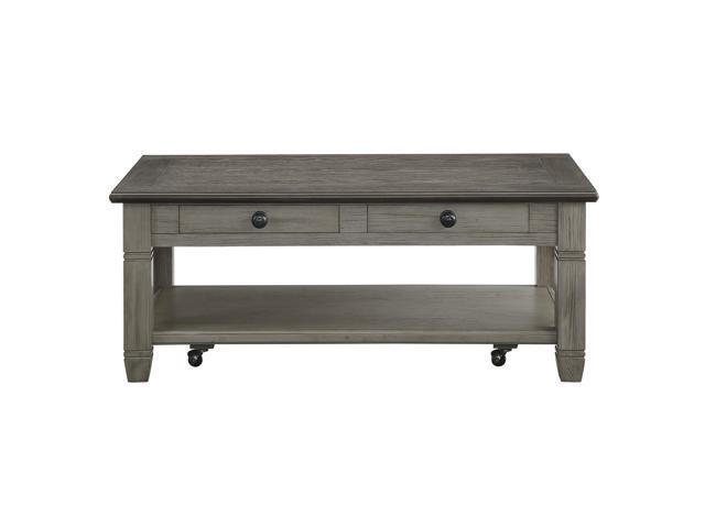 Click here for Coffee and Antique Gray Finish 1pc Cocktail Table... prices
