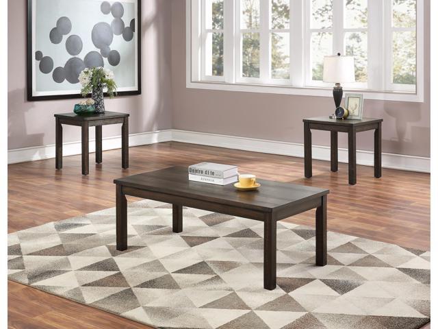 Click here for Espresso Color 3pc Coffee Tables Set Classic 1x Co... prices