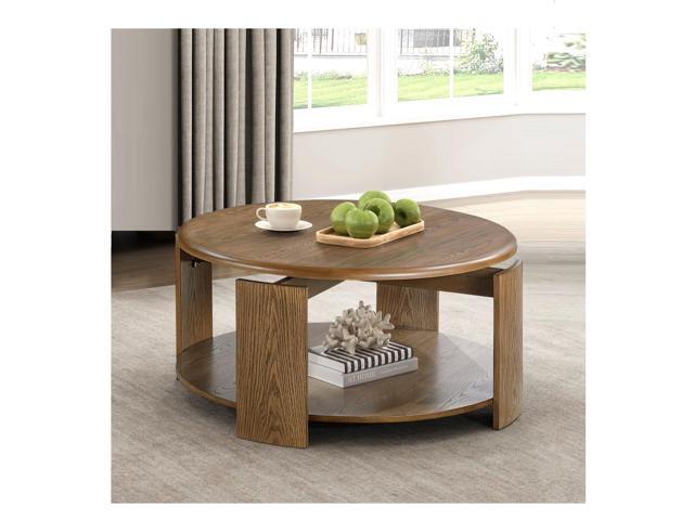 Click here for Brown Finish Cocktail Table with Swivel Top Open S... prices