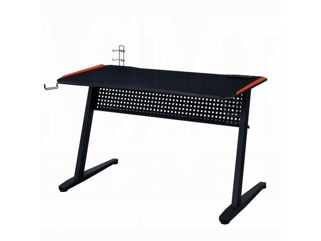 Click here for Black and Red Gaming Desk with LED Light and USB P... prices