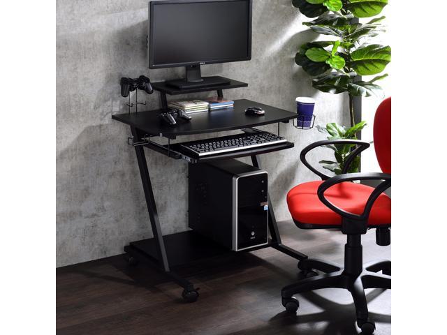 Click here for Black Gaming Desk with Keyboard Tray prices
