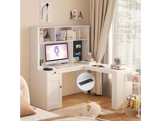 Click here for L Shaped Desk with outlet  Computer Desk with Draw... prices