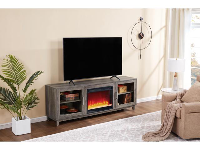 Click here for Summit 70W Gray Walnut Finish TV Stand Console wit... prices